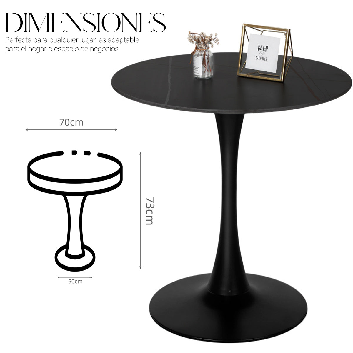 Mesa Redonda Moderna Mesita Decorativa Elegante – Shendy Vendy
